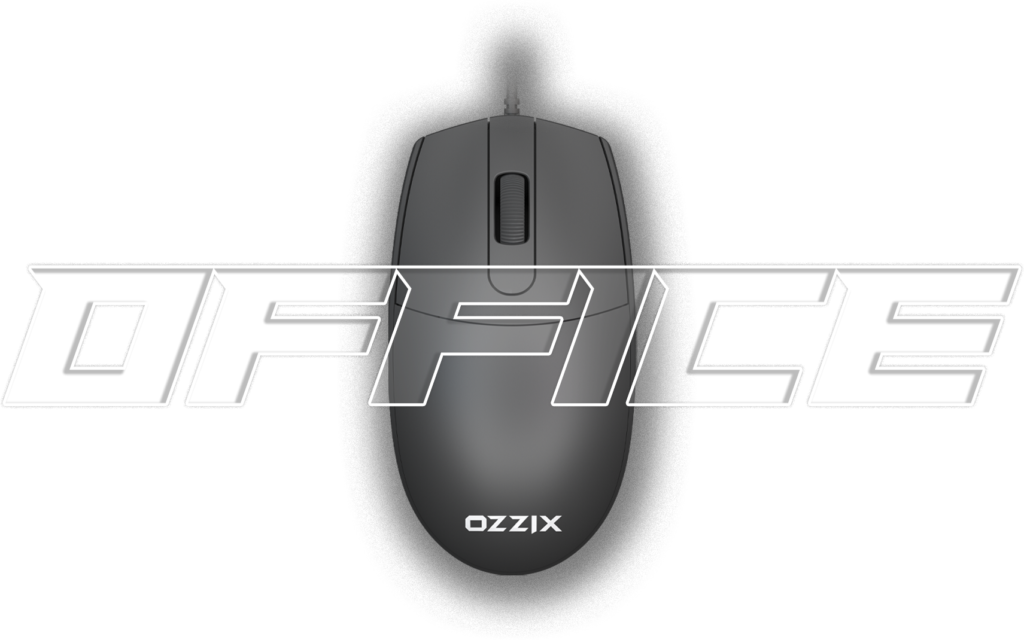 Mouse Office Ergonômico Confortável OM100 Ozzix - ozzix.com.br